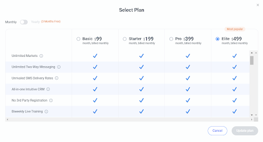 Upgrading Your Subscription